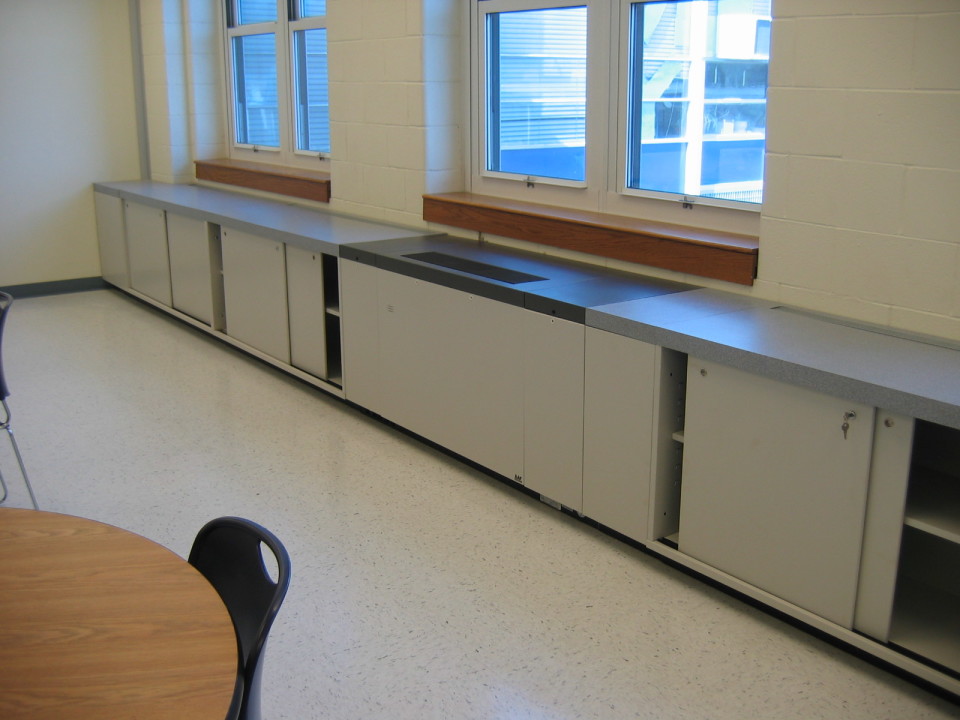 Unit Ventilator Shelving & Cabinetry for Classrooms